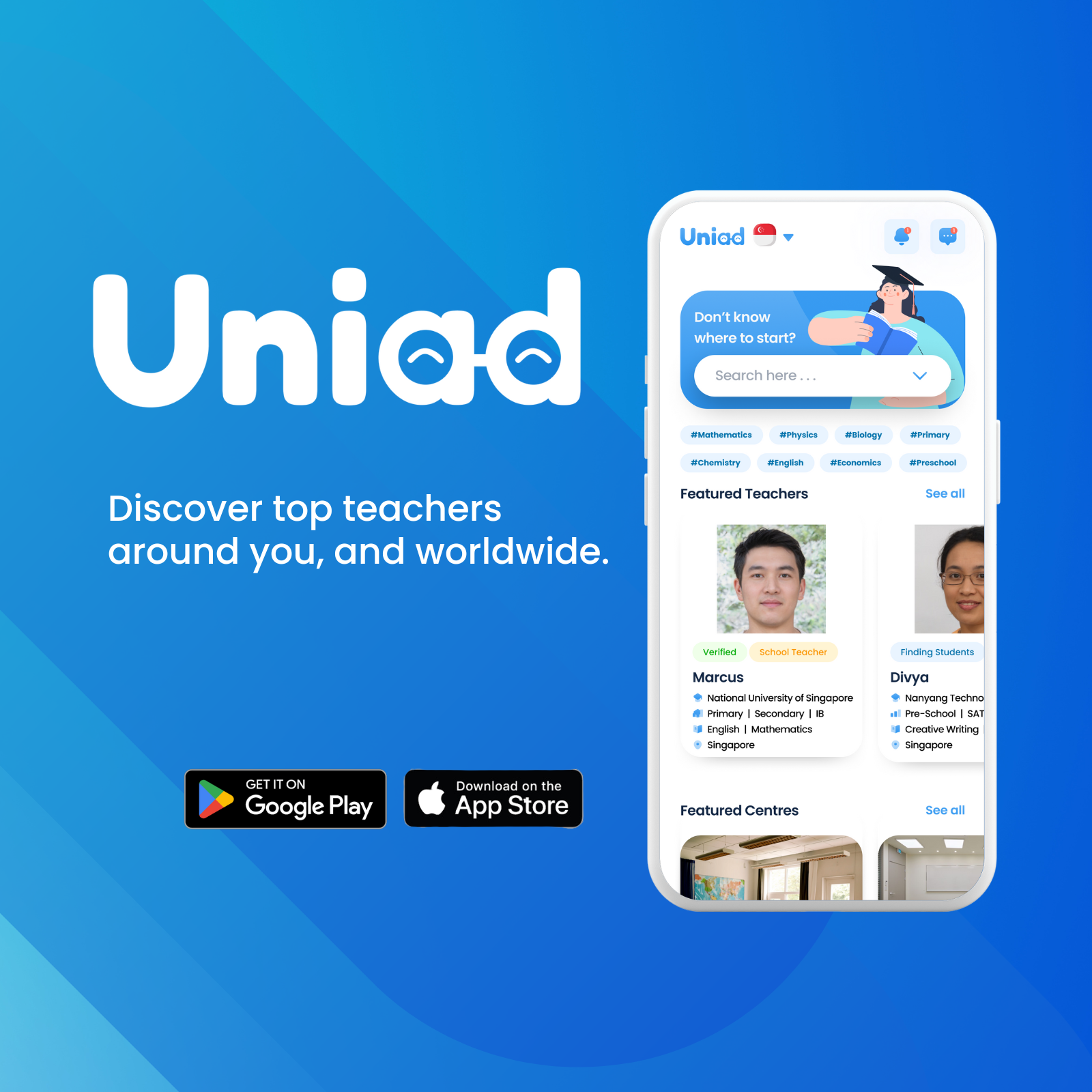 Uniad - Singapore’s Top Platform for Tutors and Tuition